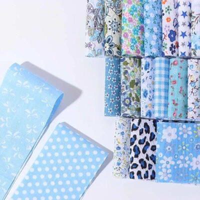 40PCS Jelly Roll Floral Cotton Fabric Colorful Printed DIY