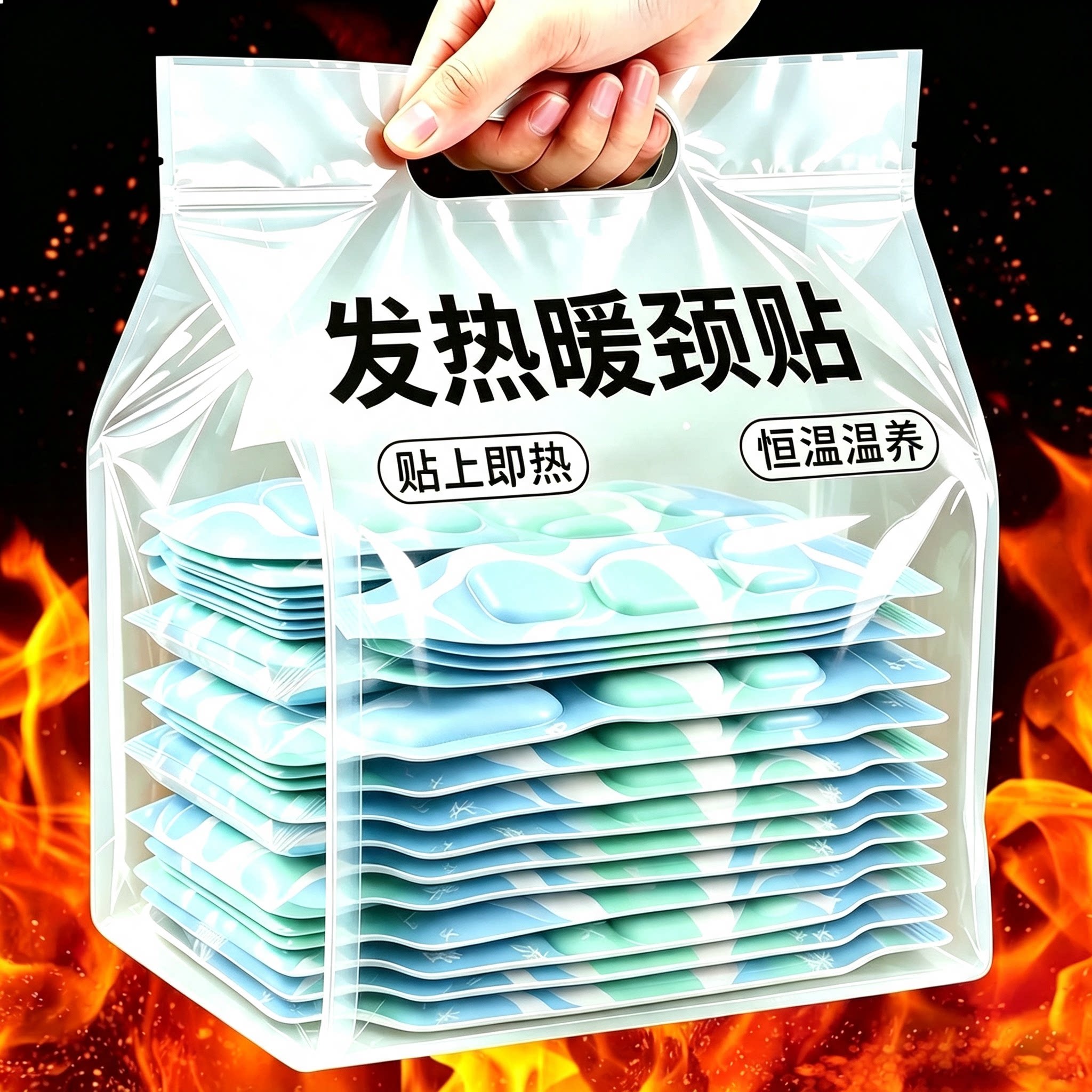 艾草暖颈贴热敷护颈贴护颈脖套自发热暖宝宝肩颈部保暖贴颈椎贴