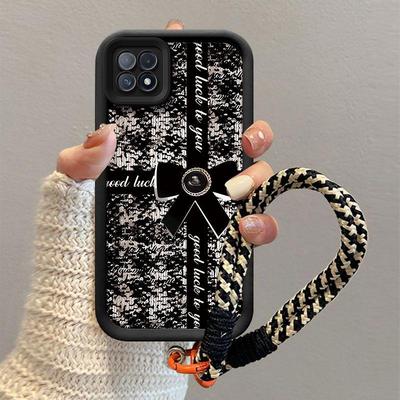 适用opporeno4se手机壳女PEAM00新款opreno4pro保护套PDNM00硅胶软0pp0ren04全包边pdpm00防摔5g个性手绳高级