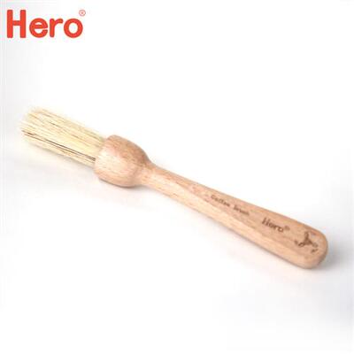 Hero 清洁刷木质咖啡粉清理毛刷实木手柄咖啡机手摇磨豆机清洁刷