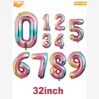 32inch Number Balloon 0-9 Large Birthday Digital Balloons