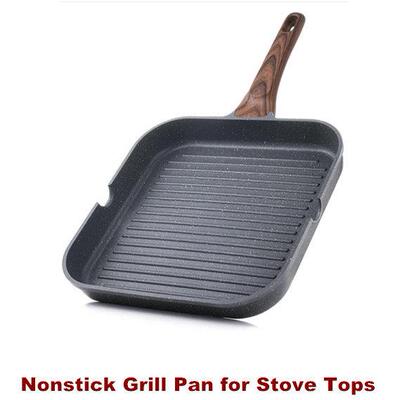 Nonstick Grill Pan for Stove Tops Skillet Versatile Griddle