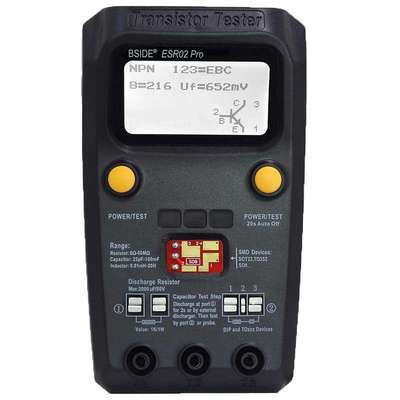 BSIDE ESR02Pro晶体管仪电解晶体管表电阻电感电容仪