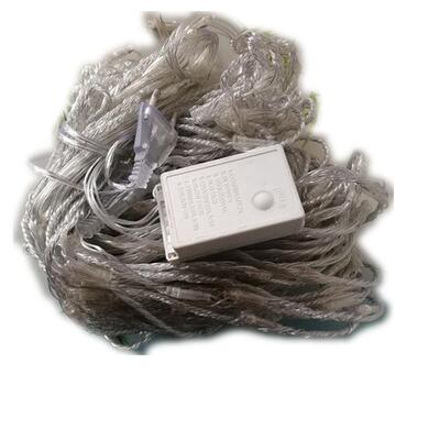 LED流水网窗帘灯日装饰婚庆VCA房节间布置浪彩灯漫灯串红瀑布皮线