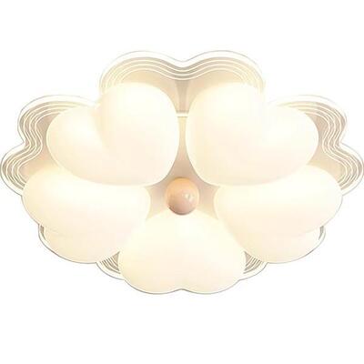 简过约现代奶油风道走廊灯创意爆花瓣阳台玄SNG关吸顶灯红款网入