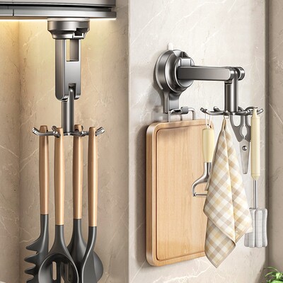 Upgraded Multi-function Rotatable 8-claw Hook 360 ° Seamles