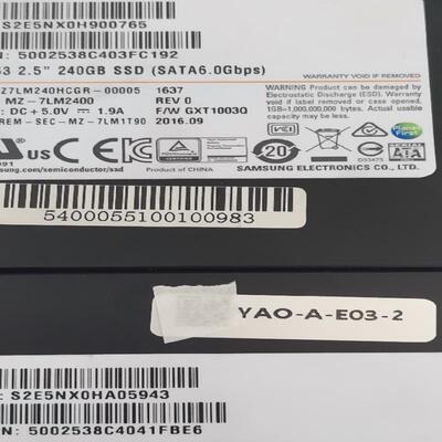 出40个三星/曙光MZ-7LM2400固态-25SATA-2