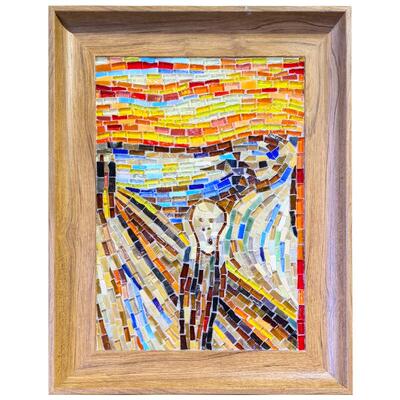 手工diy马赛克世界名画系列实物材料包自制摆件挂画A4相框画益智