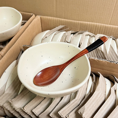 Nordic minimalist ink splashed irregular shallow mouthed ceramic bowl, cereal bowl, breakfast bowl, yogurt bowl, irregu