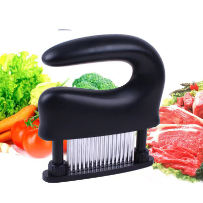 Meat loosener with 48 needles, used for tapping meat, breaking tendons, piercing holes, and inserting flavor needles. H