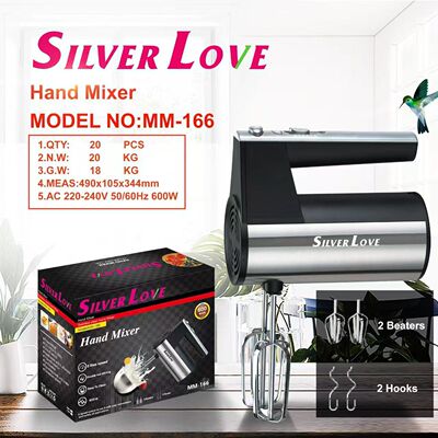 Egg beater, electric household cream mixer, portable automatic mixer, stainless steel kitchen mixer