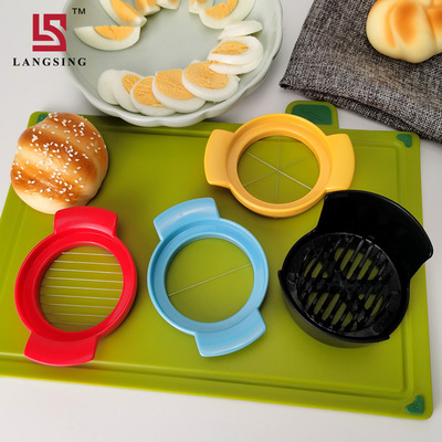 Direct supply multi-function egg cutter Three in one stainless steel egg slicer Preserved eggs petal cutter