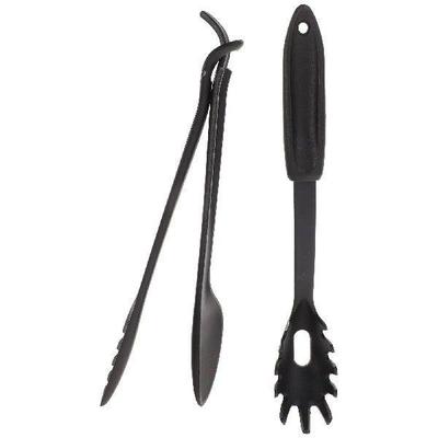 2Pcs Pasta Tong Spaghetti Scoop Set Noodle Spoon Kitchen