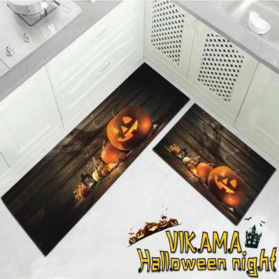 VIKAMA1pc/2pc Halloween Decorative Rug Kitchen Diatomite Ear