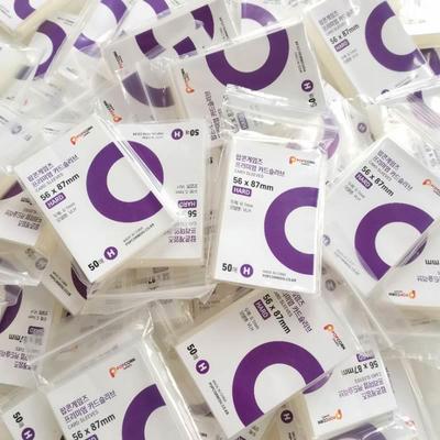 .50pcs Korea Card Sleeves Clear Acid Free CPP HARD 3 Inch Ph