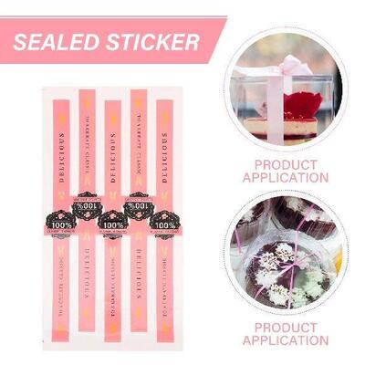 50 Pcs Self Adhesive Stickers Gift Seal Labels Baking