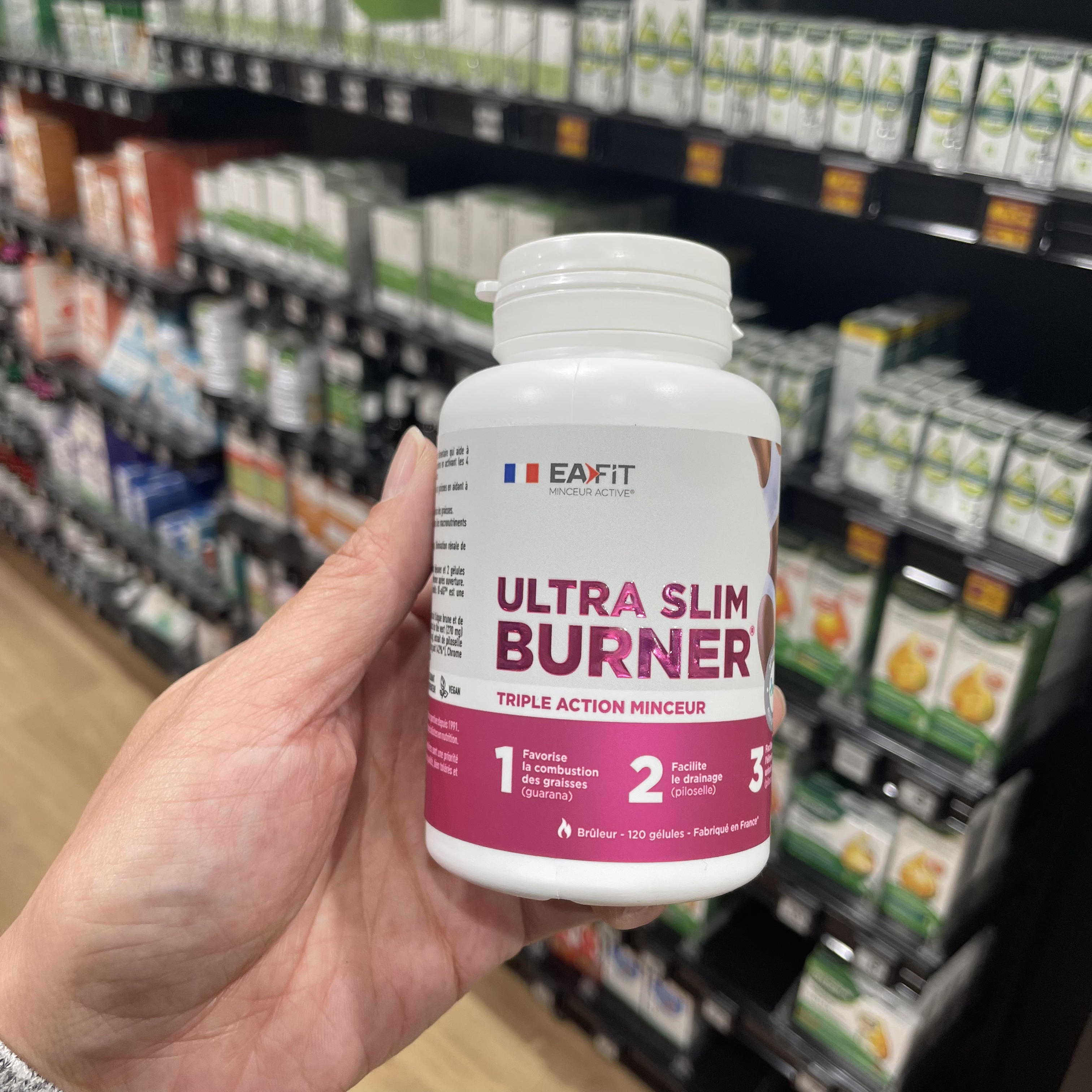 法国本土版EAFIT ULTRA SLIM BURNER小维度燃旨减旨调节代谢120粒