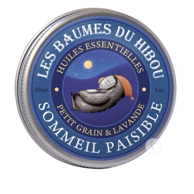 法国本土版Le Secret Naturel猫头鹰安眠膏 薰衣草调理睡眠 放松