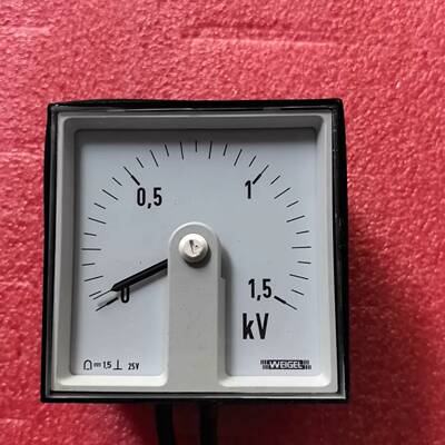 可维修WEIGEL电压表，量程0 - 1.5kV，输入适配25V议价