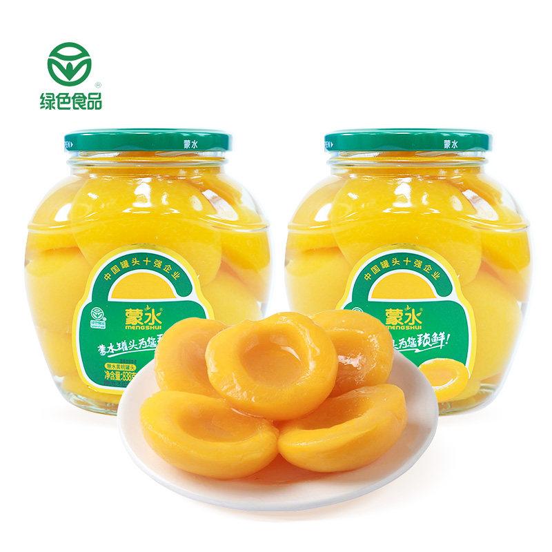 蒙水新鲜沂蒙山黄桃罐头两罐大瓶838g九种口味水果罐头正品整箱