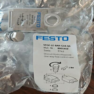 费斯托FESTO单向节流阀8001459 VFOF-LE-B