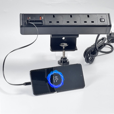 可伸缩数据线插座英标电源排插配