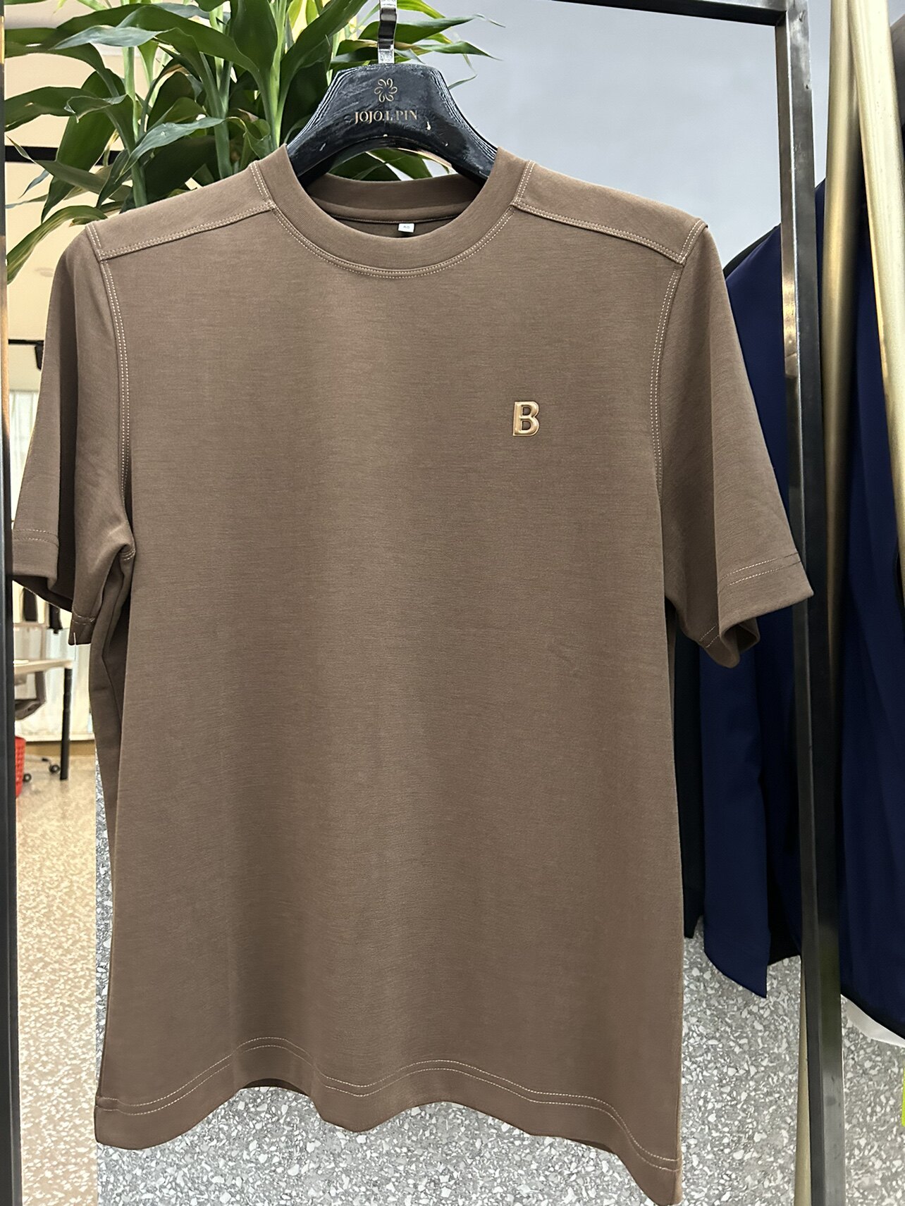 九九良品男士春秋冬中厚圆领短袖卫衣打底外穿时尚达人