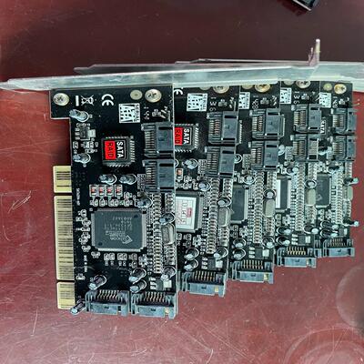 PCI转阵列卡4sata口扩展卡Sil3114支持RAID，议价