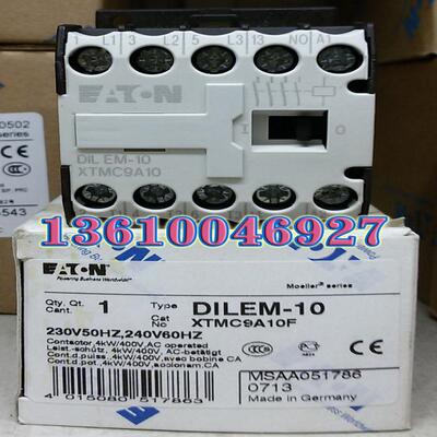 EATON MOELLER DILEM-10(230V50HZ，240V60HZ) 小型接触器议价
