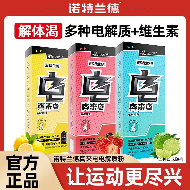 诺特兰德电解质健身饮料运动营养粉含钾钠镁多种电解质维生素