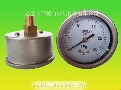 不锈钢表壳轴向膜盒压力