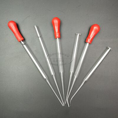 玻璃胶头滴管100mm巴氏吸管 弯头滴管 精油滴管90mm150mm200mm250