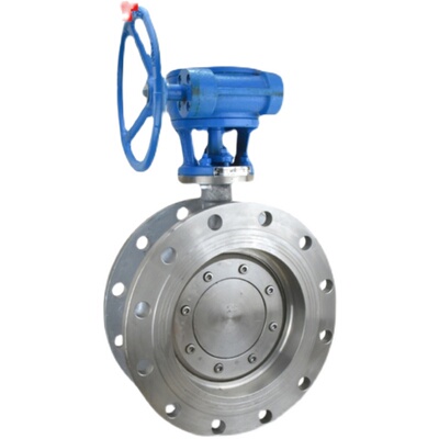 D343H/W铸钢不锈钢硬密封法兰式蝶阀304涡轮法兰蝶阀耐高温蒸汽