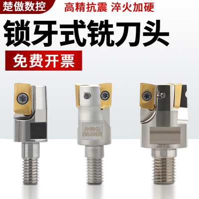 分体式BAP300R400R抗震杆锁牙式铣刀头APMT1135 1604 R0.8螺纹头