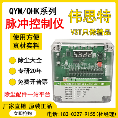 脉冲控制仪QYM-ZC10D12D20D30D48D可编程数显控制器袋式清灰喷吹