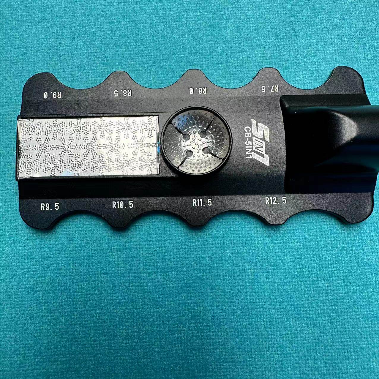 台球杆皮头五合一多功能修理工具九球杆削型铁挫针刺皮头打磨器