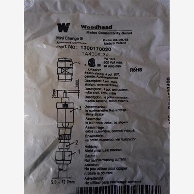 Woodhead链接器13720原装