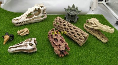 骷髅残骸树脂摆件亭子造