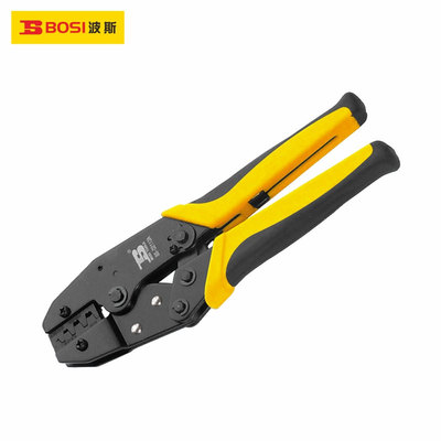 波斯工具 棘轮式端子压接钳 插簧连接端头压线钳 BS-D2112A