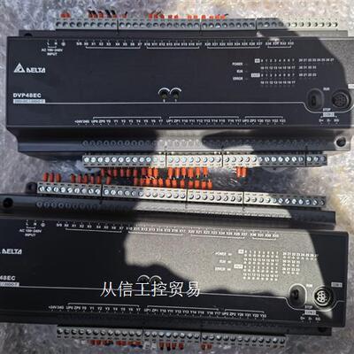 出拆机两台台达DVP48EC00T3,两台,V8.24A3,
