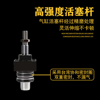 气动行程可调标准气缸SCJ32/./125--25/../150/200-S带磁性