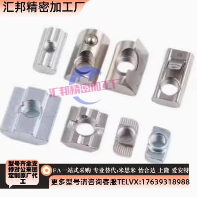 AHK21-206/308/408/4510-M3/M4/M5/M6/OM8 弹珠螺母型材用弹性螺