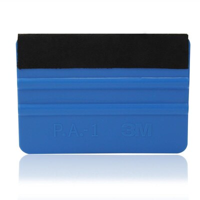 1PCS Car Vinyl Film Wrapping Tools Blue Scraper Squeegee Wit
