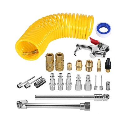 20 pcs air compressor accessories kit contains various usefu