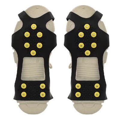 Outdoor 6/10 Teeth Silicone Crampons Stainless Steel