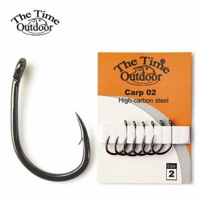 Carbon Steel Carp Fishing Hooks Barbed Hook Fishing Tackle C