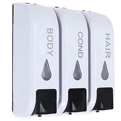 Triple Shower Soap Dispenser Wall Mounted Liquid Soap