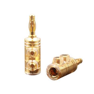 8Pcs Hi-end Audio Cable Banana Plug Pure Copper Plated Solde