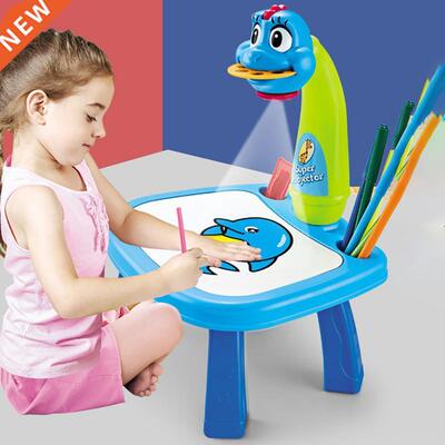 Led Projector Art Drawing Table Kids Toys Painting Board Des