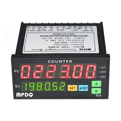 Counter Meter Dual Light-emitting Diode Display Digital